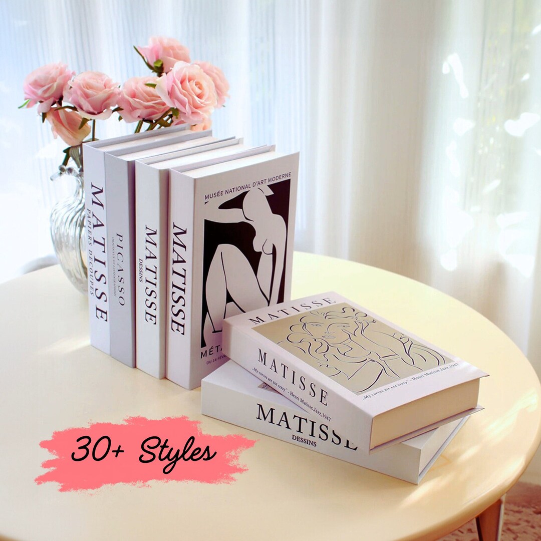 Arts Fake Books for Decoration Storage Box, Openable Book Box Coffee ...