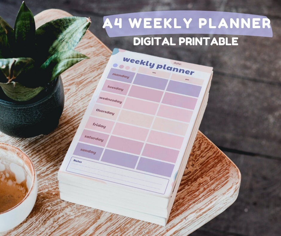 Weekly Planner | Printable Planner | Study Planner | 2023 Planner ...