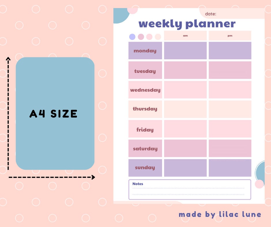 Weekly Planner | Printable Planner | Study Planner | 2023 Planner ...