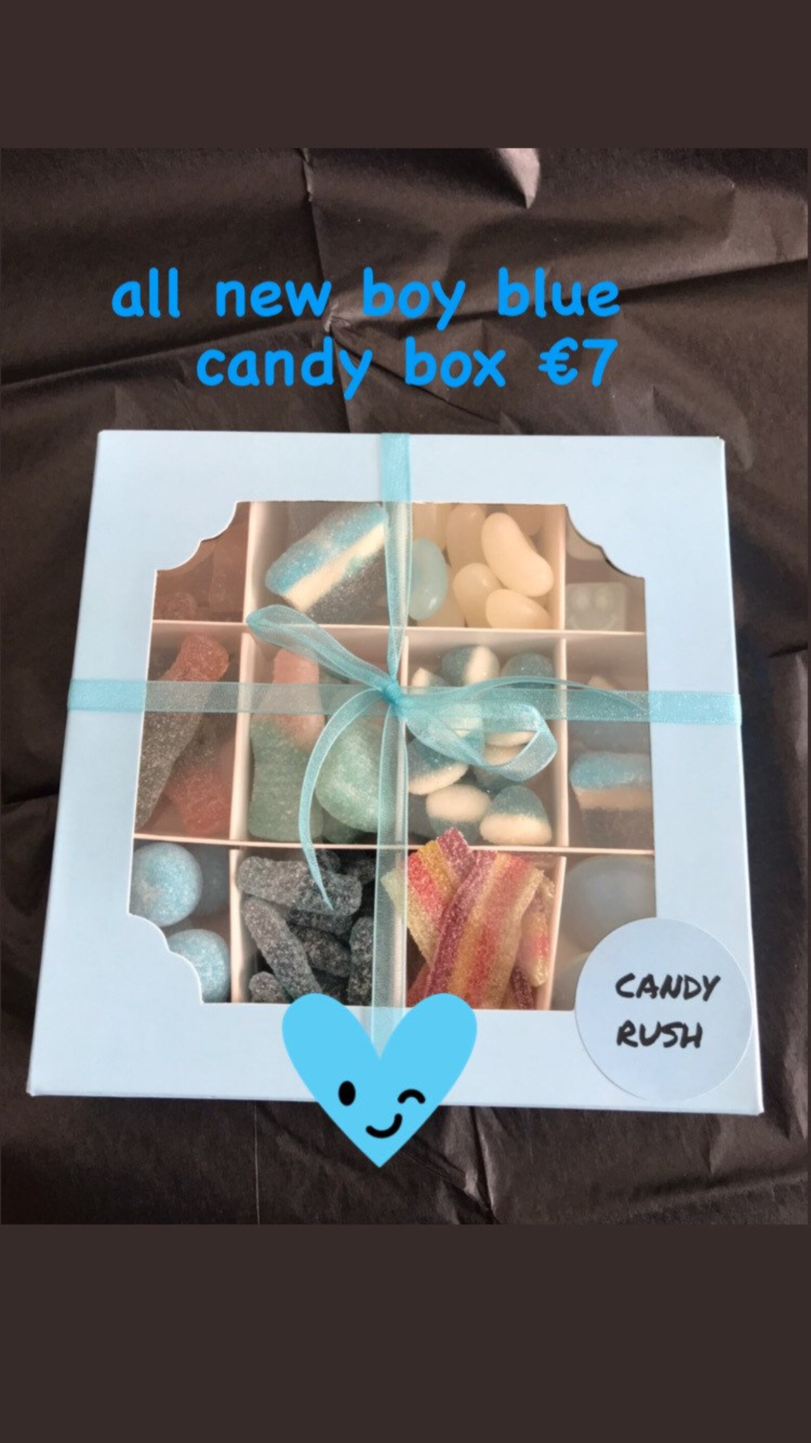 All blue candy box | Etsy