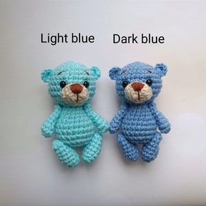 Handmade Crochet Teddy Bear: 3-inch Stuffed Animal Toy - Etsy