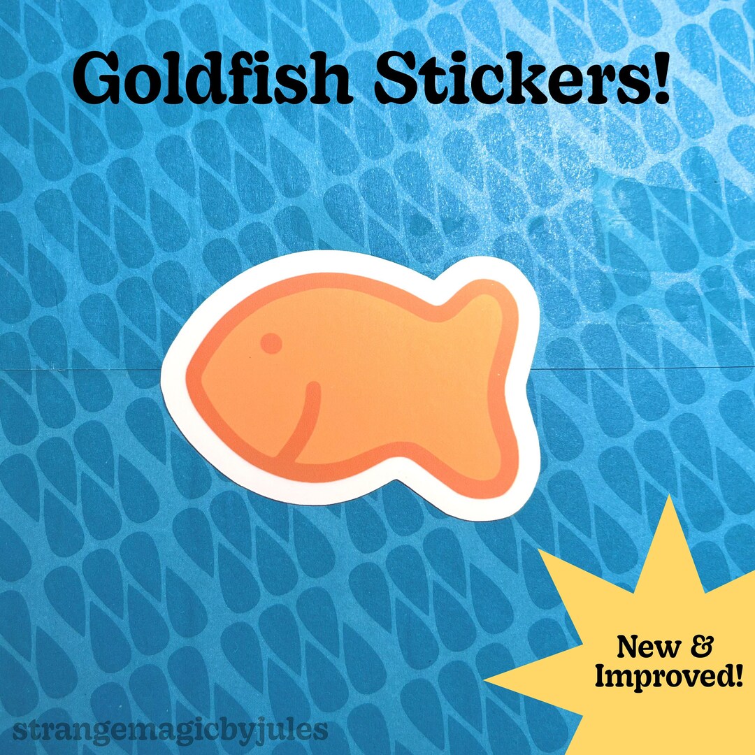 Goldfish Sticker|unnofficial Cracker-inspired Die-cut Sticker ...