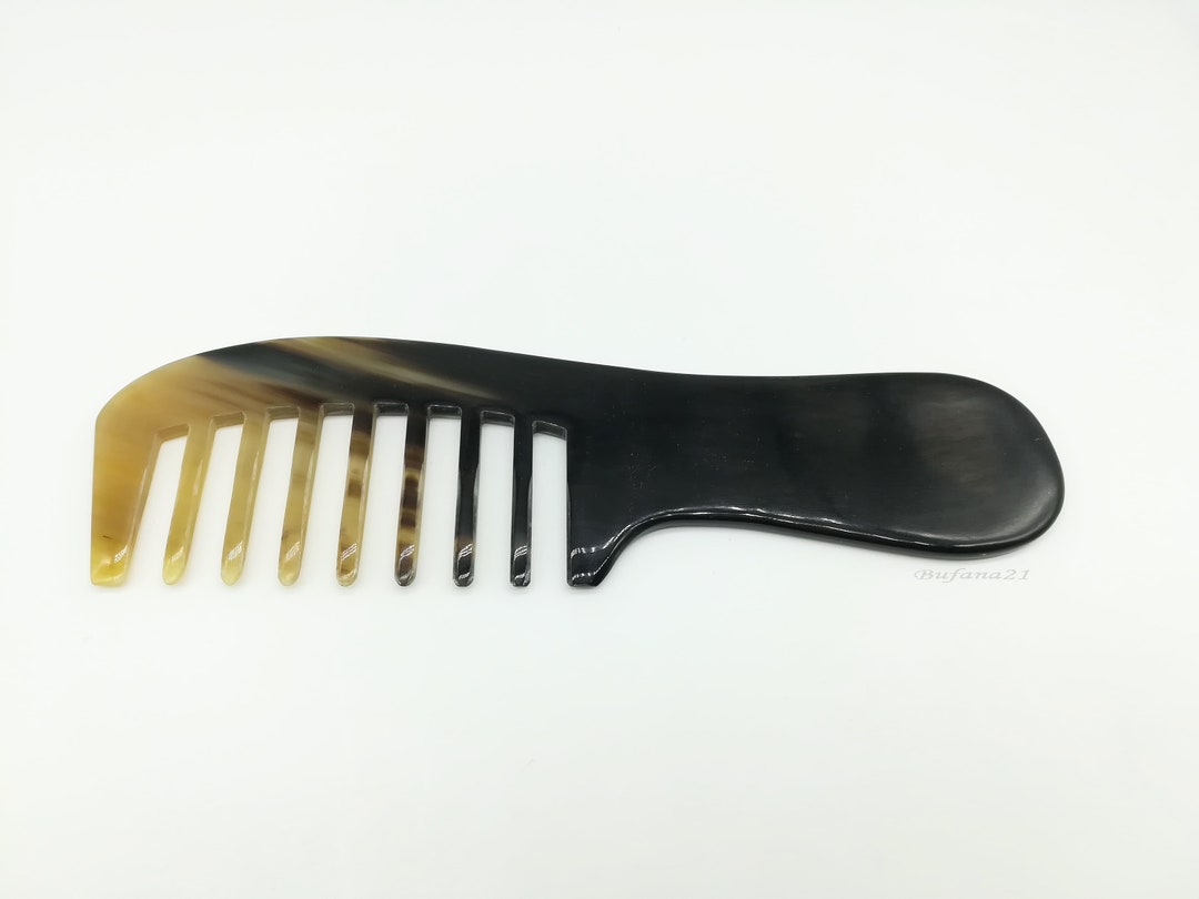 Buffalo Horn Comb; Wide-tooth Comb; Tooth Gap: 3mm, or 5mm or 9mm; Best ...