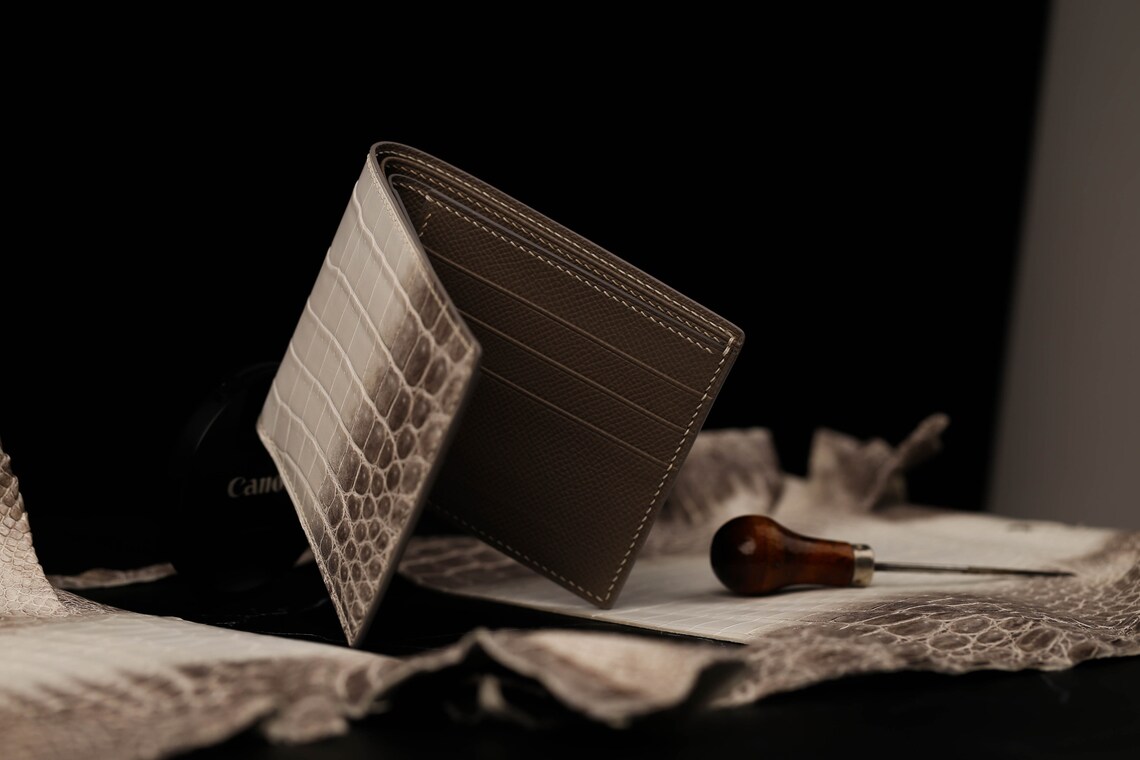 Bespoke Himalaya Leather Wallet, High Quality Exotic Leather Wallet ...