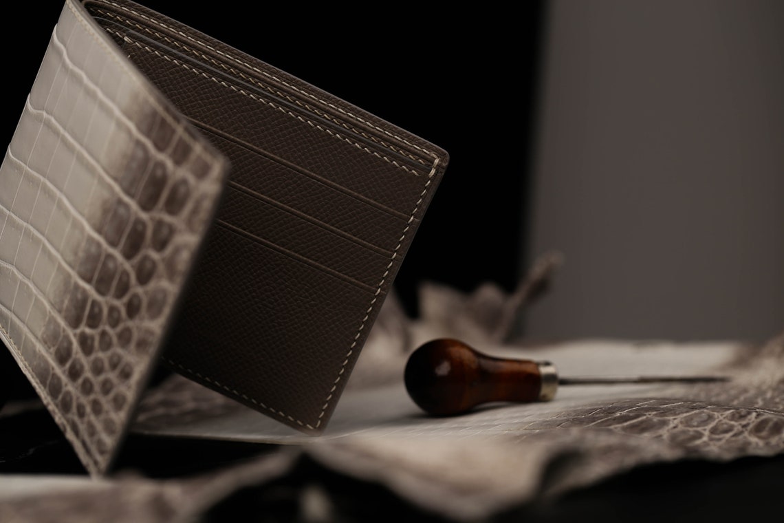 Bespoke Himalaya Leather Wallet, High Quality Exotic Leather Wallet ...