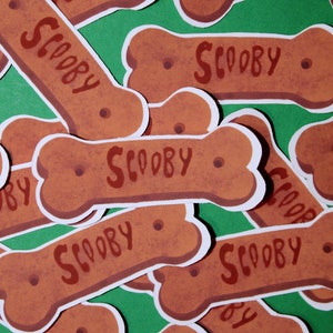 Scooby Snack Sticker Scooby Doo Stickers Funny Water Bottle Stickers ...