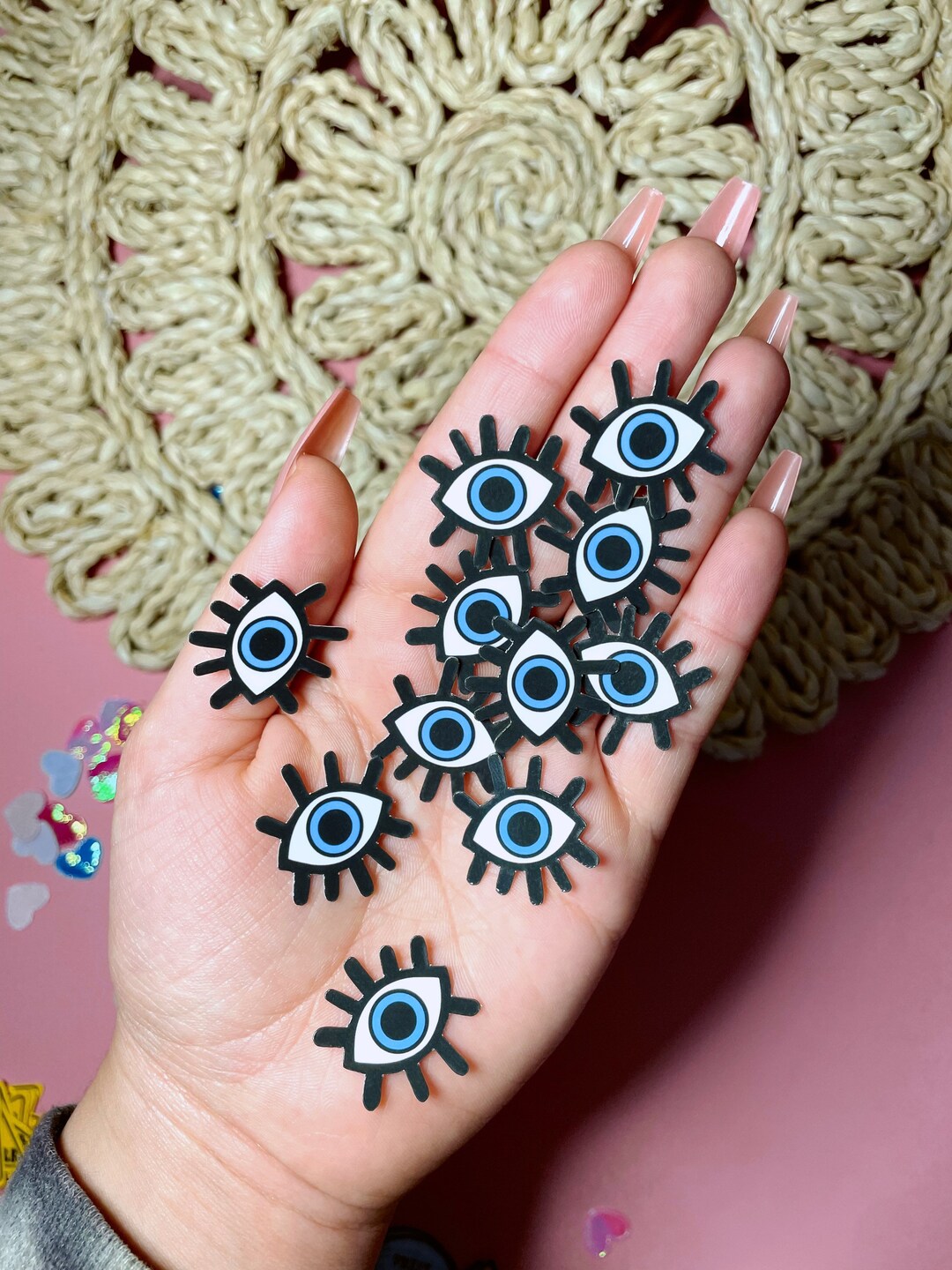 Evil Eye Sticker, Mini Cute Evil Eye Sticker, iPhone Stickers, Phone ...