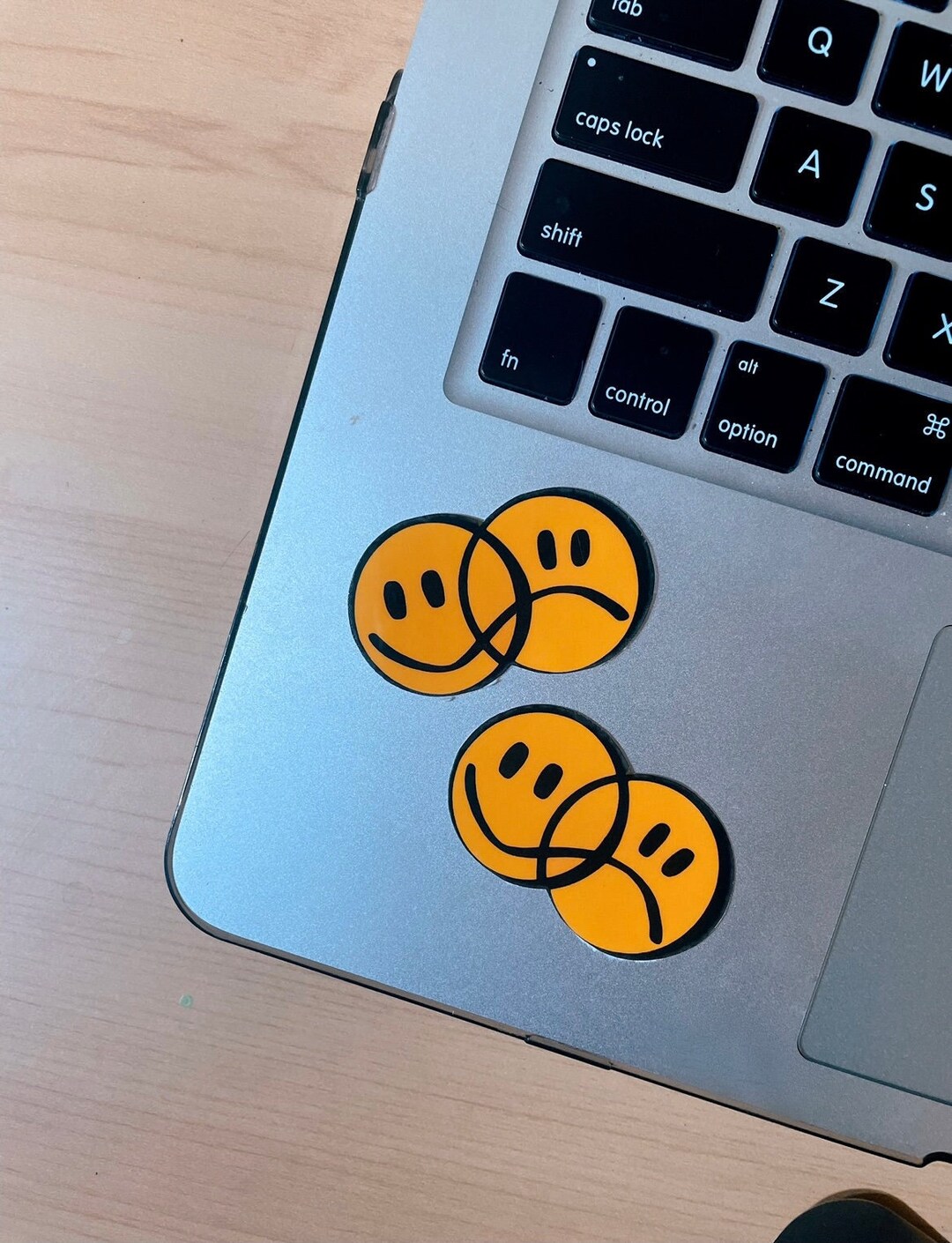 Smiley Frowny Face Stickers | Mental Health Stickers | Boho Water ...
