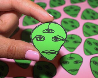 Trippy Eye Sticker - Etsy