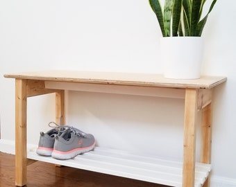 Sitting Bench and Shoe Rack DIY Digital Plans - Etsy