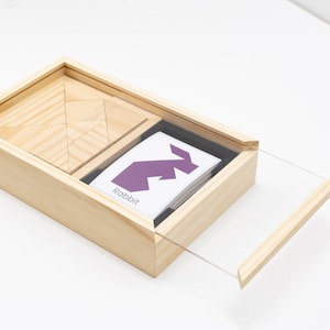 How to Build a Wooden Tangram Puzzle Set in a Box With Sliding Lid, 2 ...