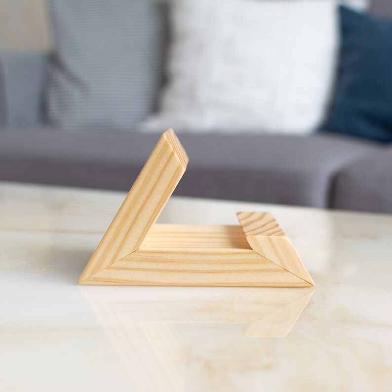 Wooden iPad Stand | Universal Handmade Wood Tablet Holder | Phone ...