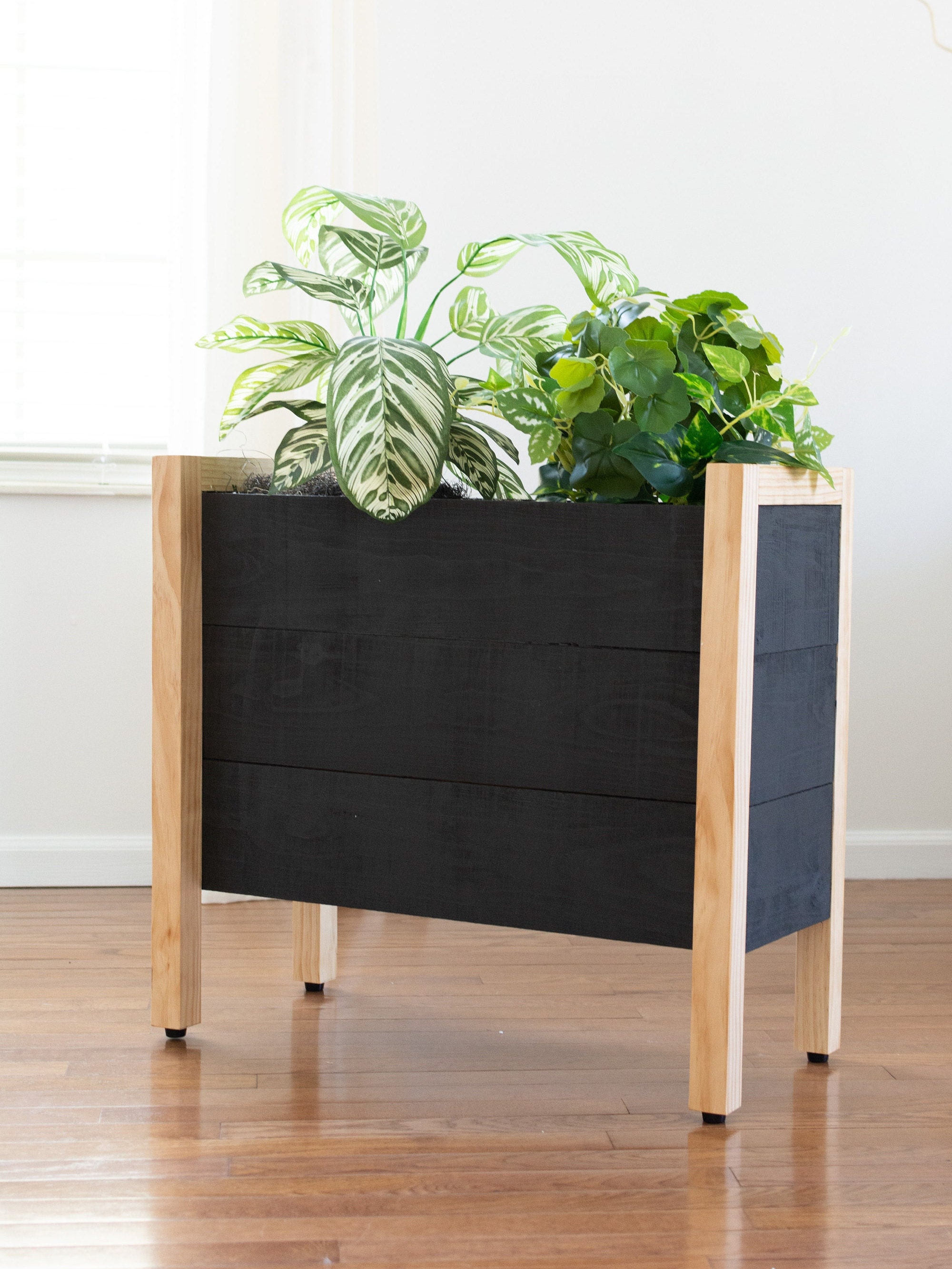 Modern DIY Planter Box for Herb Garden Front Porch Balcony - Etsy