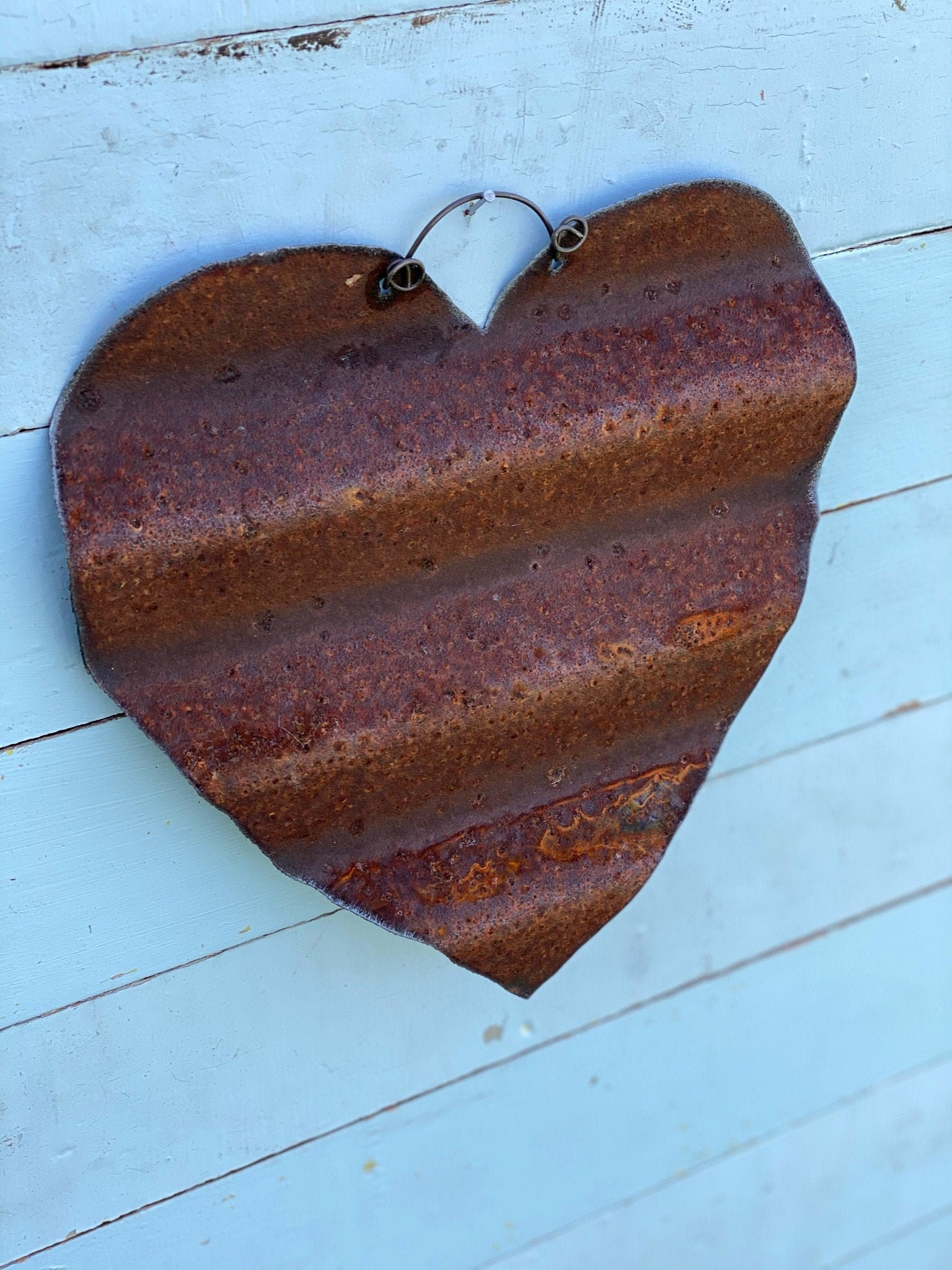 Corrugated Metal Heart 9 X 9 Traditional - Etsy