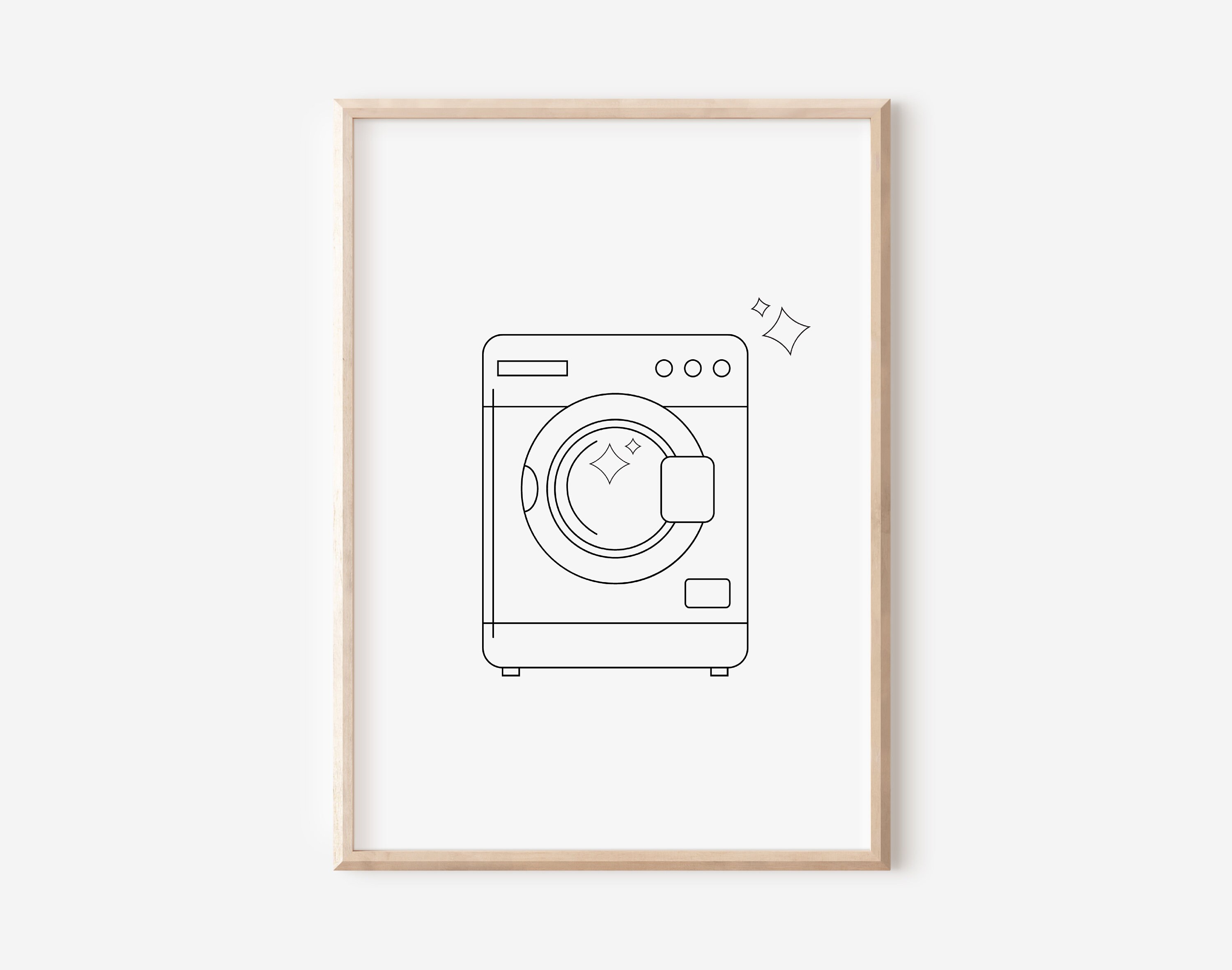 Poster Set Laundry Room Washing Symbols Poster Digital Download Poster ...