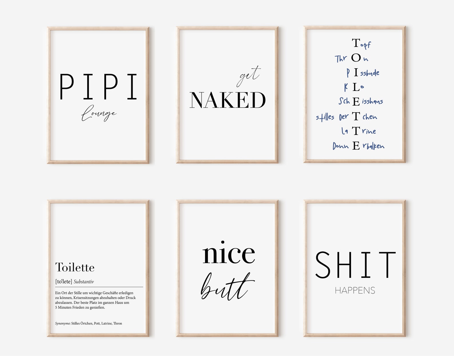 Poster Set Badezimmer | Bathroom Print Set | Download Print | Dekoprint ...
