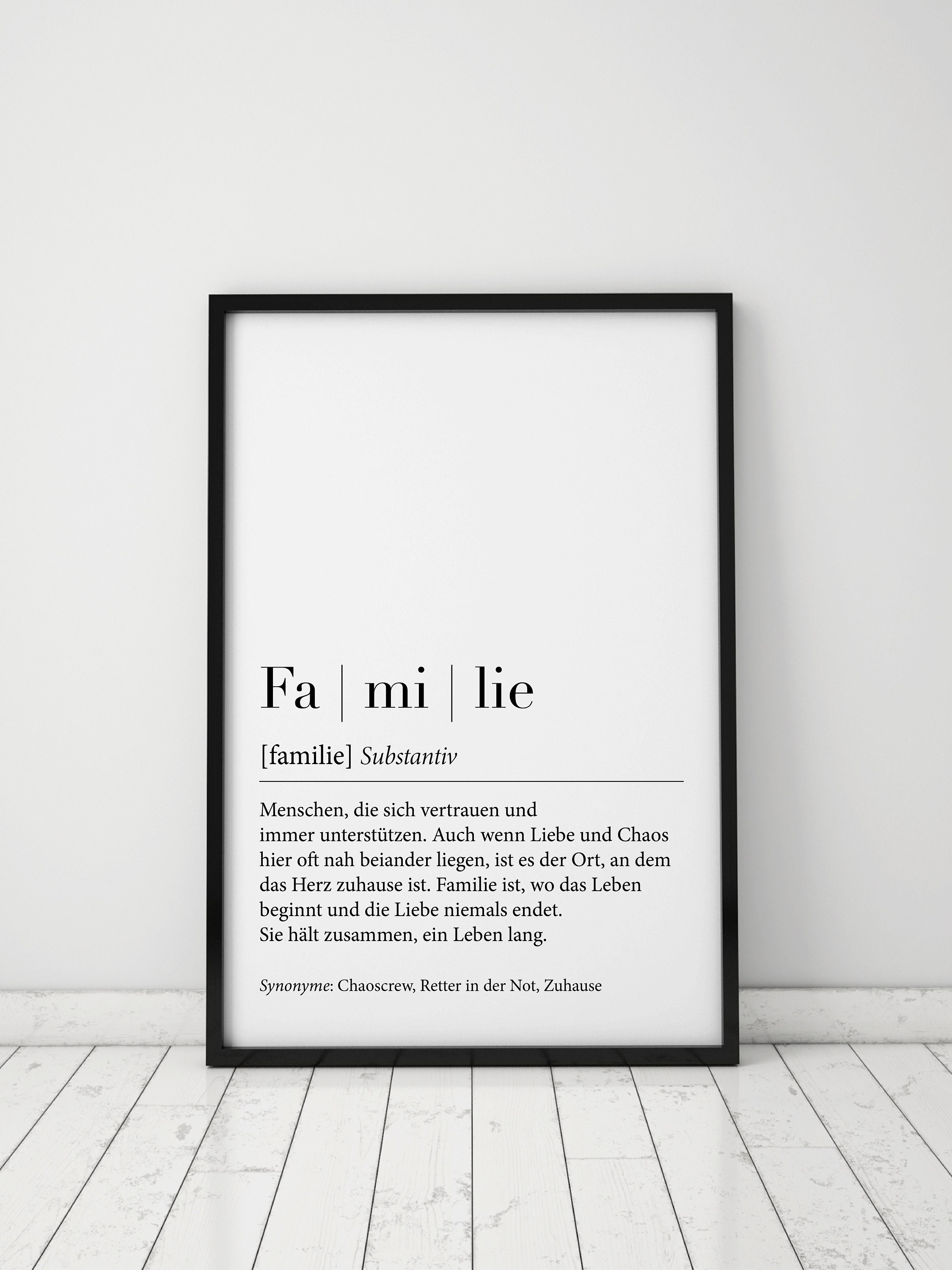 Family Definition Poster Digital Download Christmas Gift Mom Definition ...