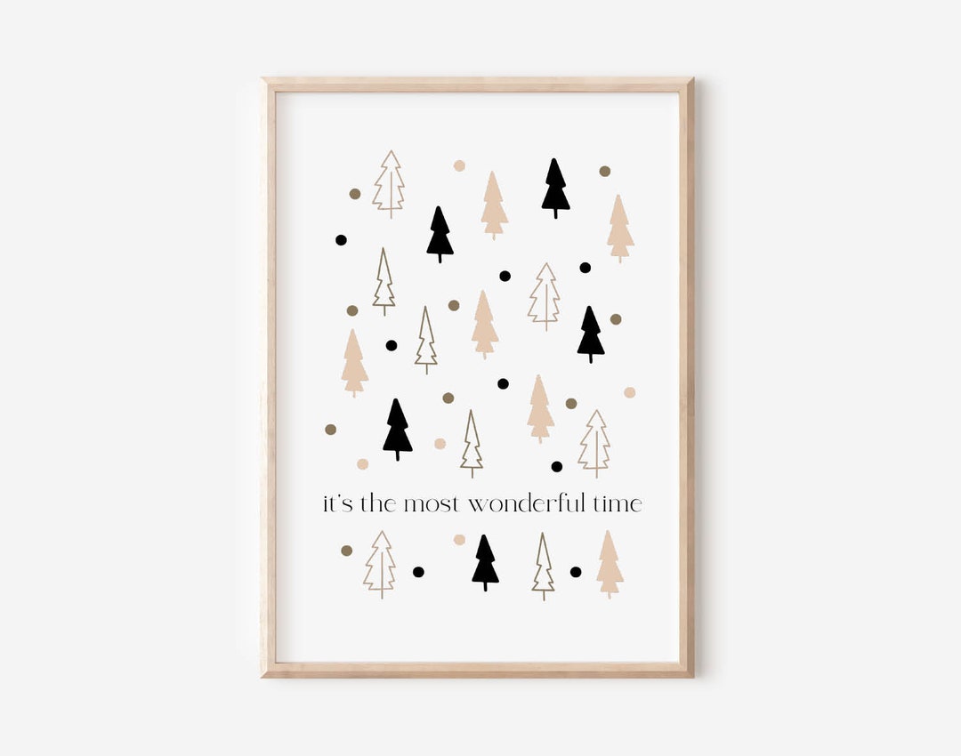 Christmas Trees Poster Digital Download Christmas Decoration Wall ...