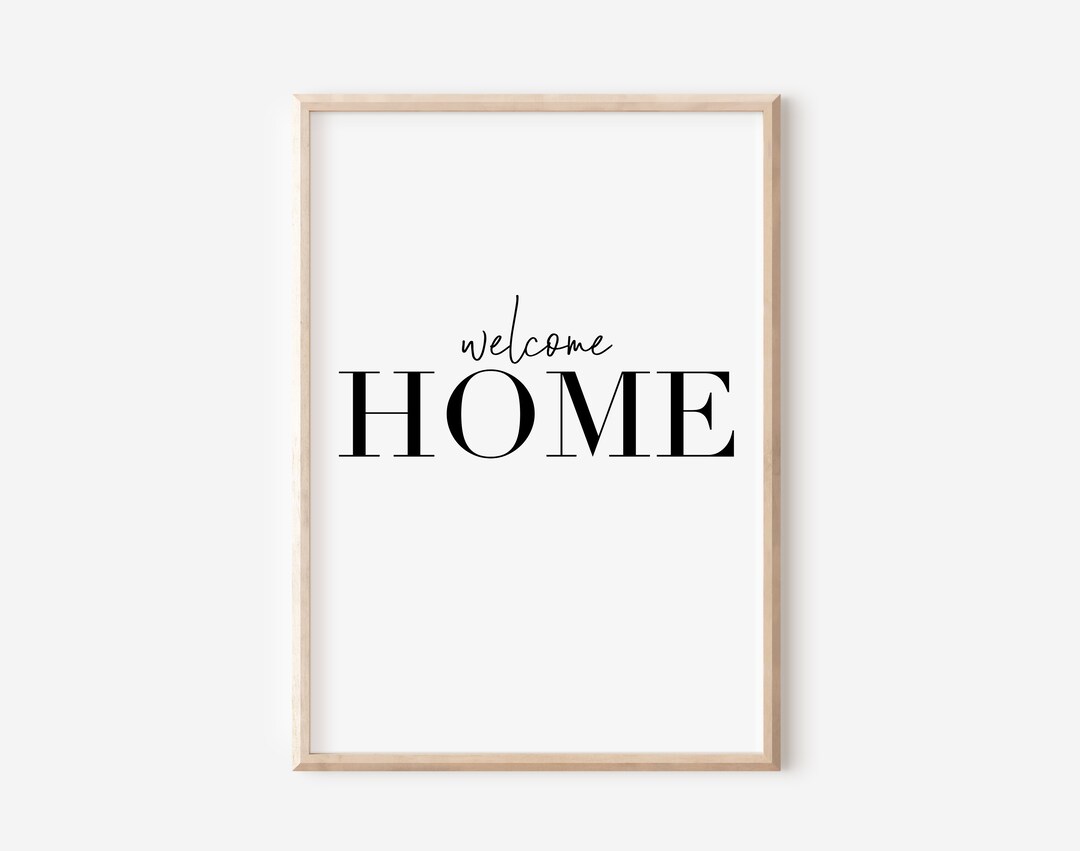 Welcome Home Poster | Digital Download | Housewarming Gift | Welcome ...
