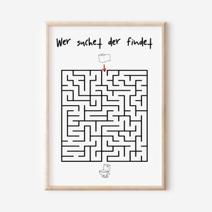 Poster Set Badezimmer | Klo Rätsel Poster lustig | Digitaler Download ...