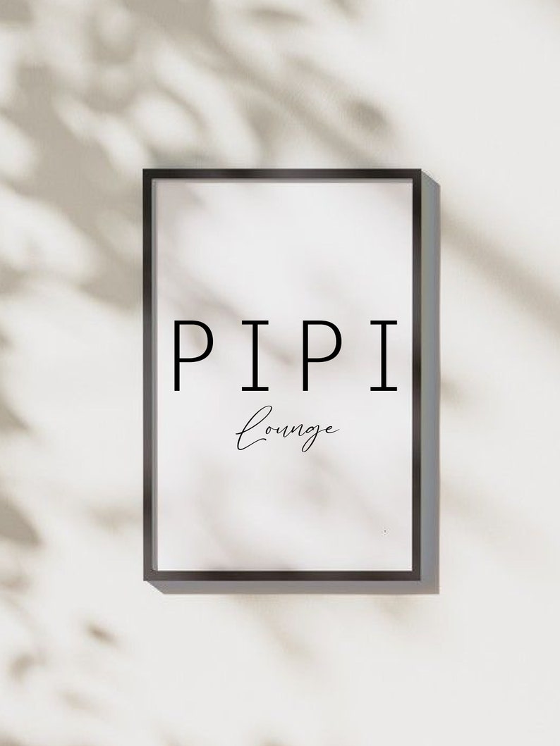 Pee Lounge Poster | Digital Download | Bathroom Poster Funny | Guest ...