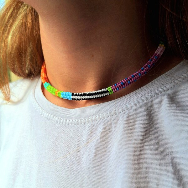 Bead Necklace Handmade - Etsy