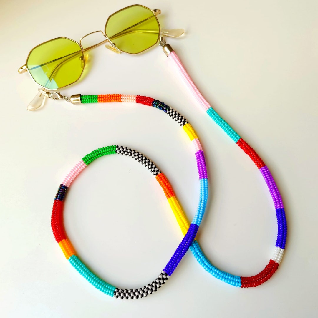 Colorful Eyeglass Chain, Unique Gifts Women, Handmade Accessory ...