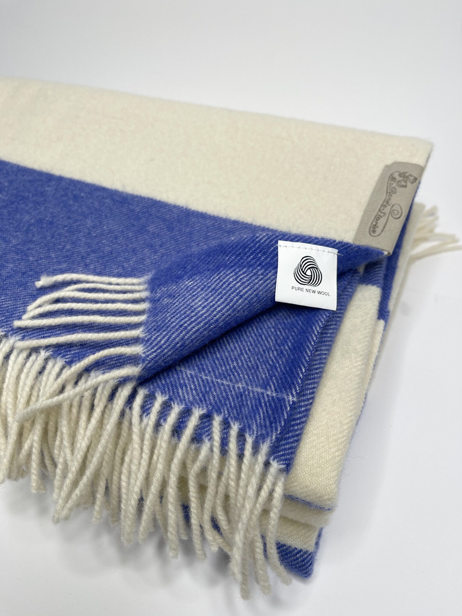 High Quality Striped Virgin Wool Blanket/throw Made in Lithuania 135 ...