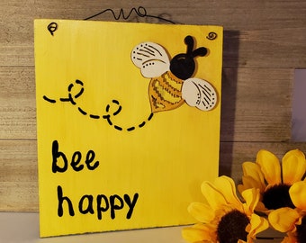 Don't Worry Bee Happy Sign-bee Lovers - Etsy