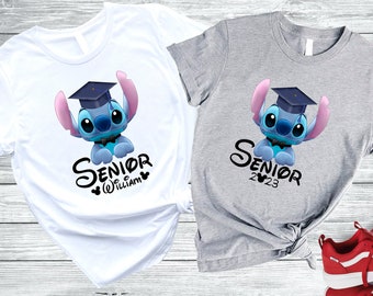 Stitch Graduate 2023 Shirt Disney Senior Squad Shirt Class - Etsy