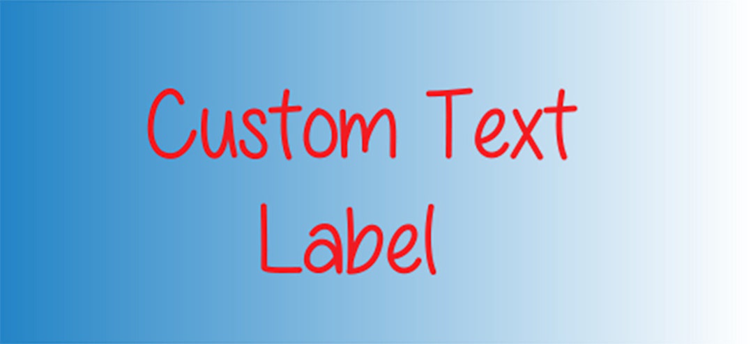 Custom Text Label, Double Print Label - Etsy