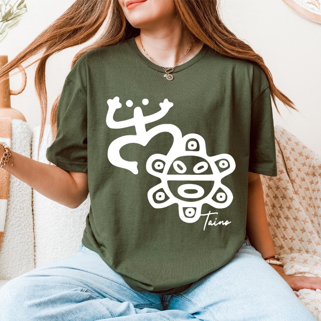 Puerto Rico Taino T-shirt, Taino Symbol Shirt, Coqui Frog Tee, Boricua ...
