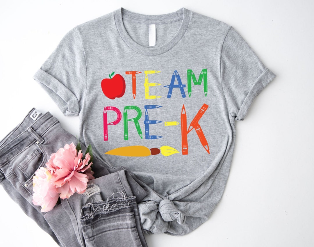 Pre-k Teacher Team Shirt, Pre-k Teacher Shirt, Pre K Shirt, Teaching ...