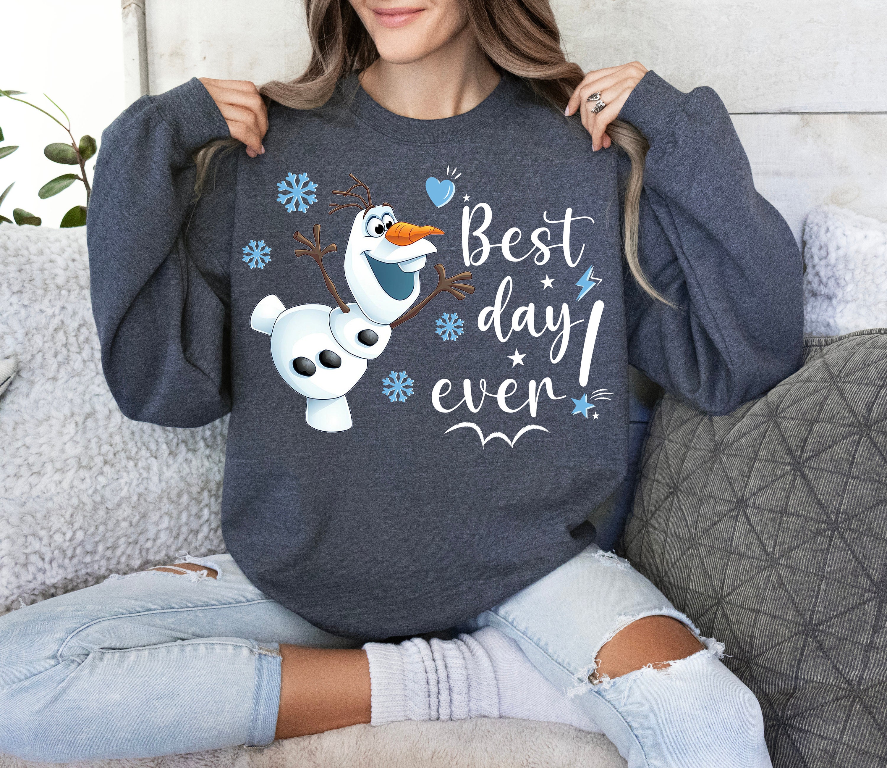 Disney Frozen Olaf T-shirt, Best Day Ever! Sweatshirt, Arendelle ...