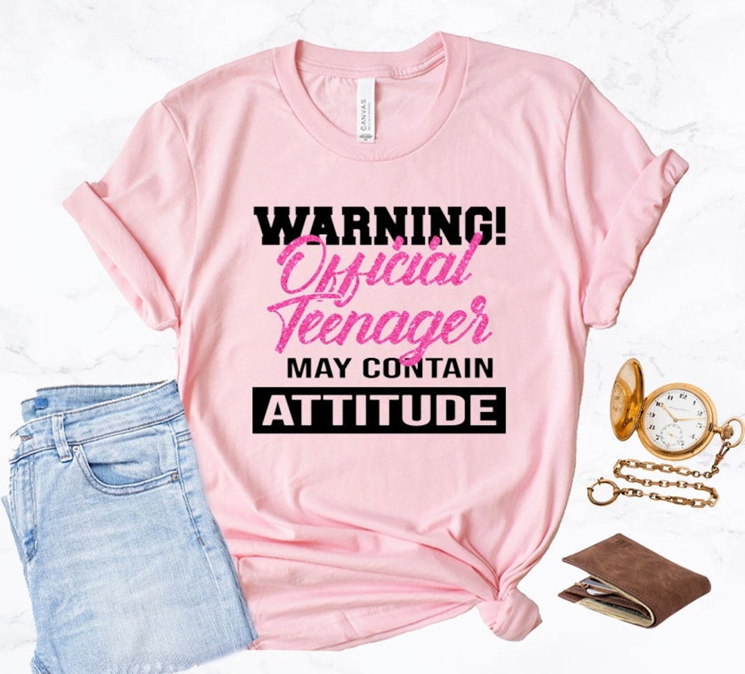 Official Teenager Shirt, Thirteen Year Old Girl, Thirteenth Birthday ...