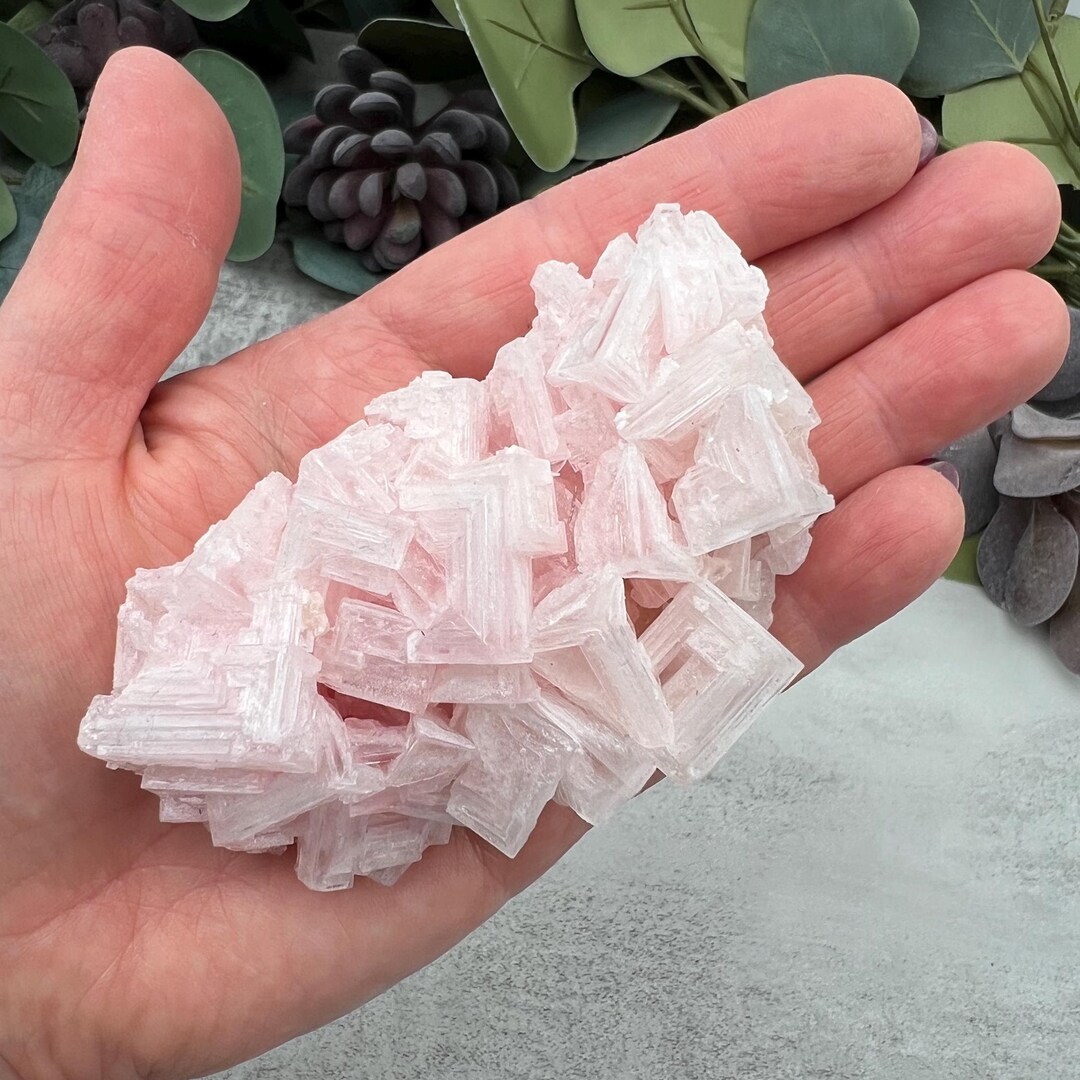 Pink Halite Cluster From Searles Lake CA / Rare 126g Pink Halite Cubic ...