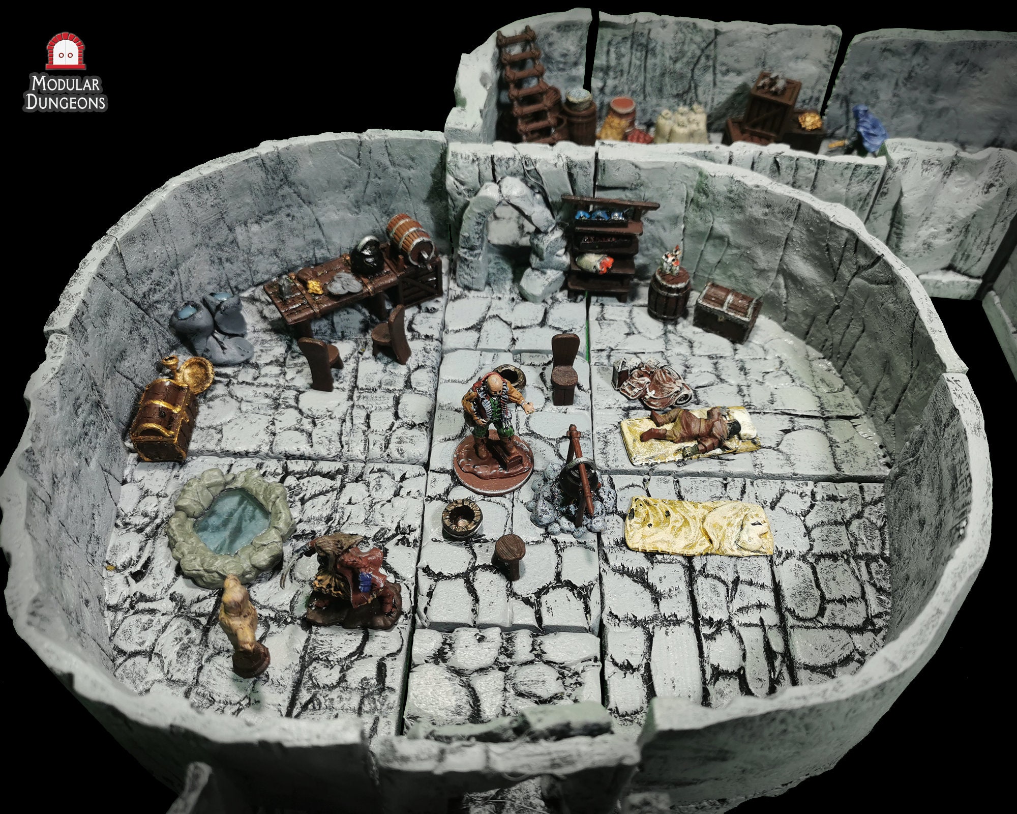 Modular Dungeon Cold Cave Wall Tiles Dungeons and Dragons - Etsy