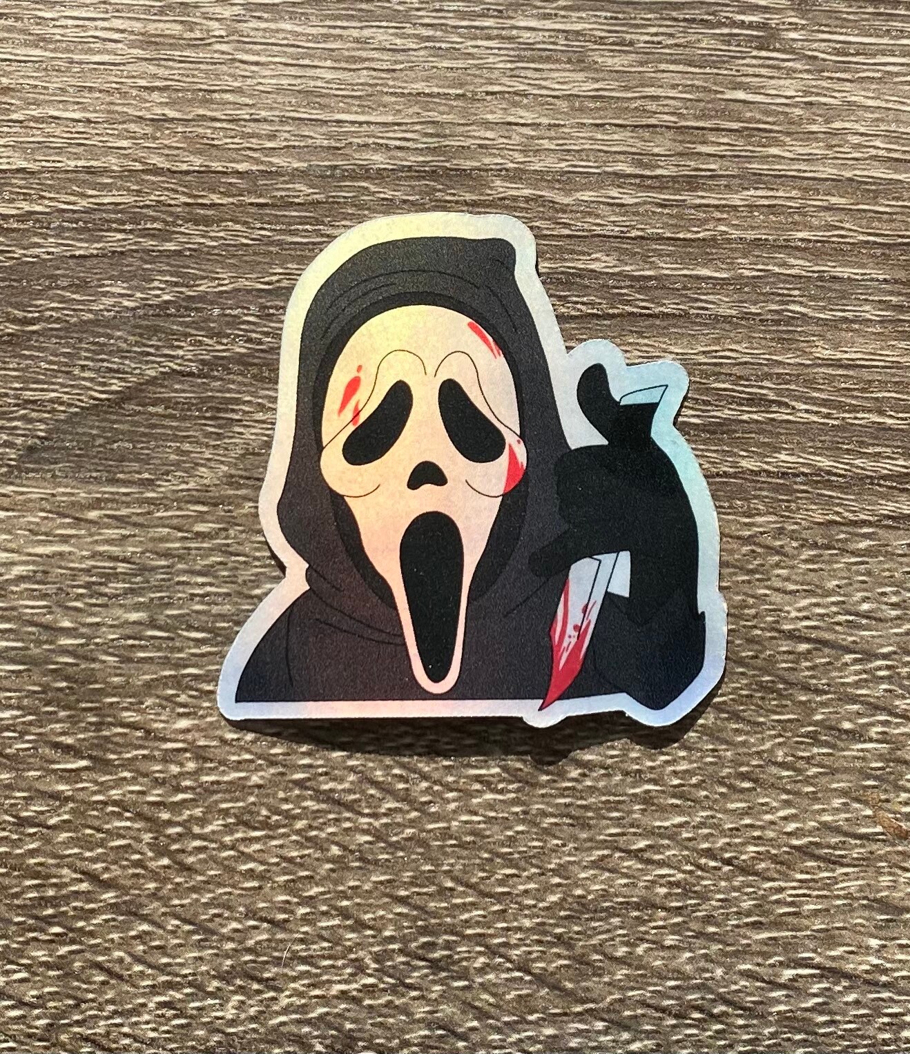 Laptop Ghostface Holographic Vynil Sticker Electronics & Accessories ...