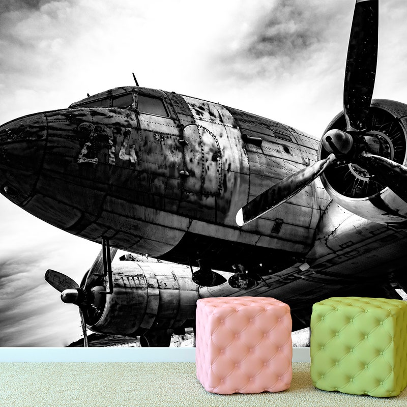 Airplane Wallpaper - Etsy