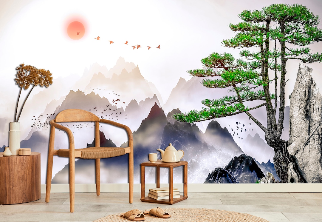 Japanese Wallpaper Removable Wallpaper Traditional Japanese Peel Stick ...