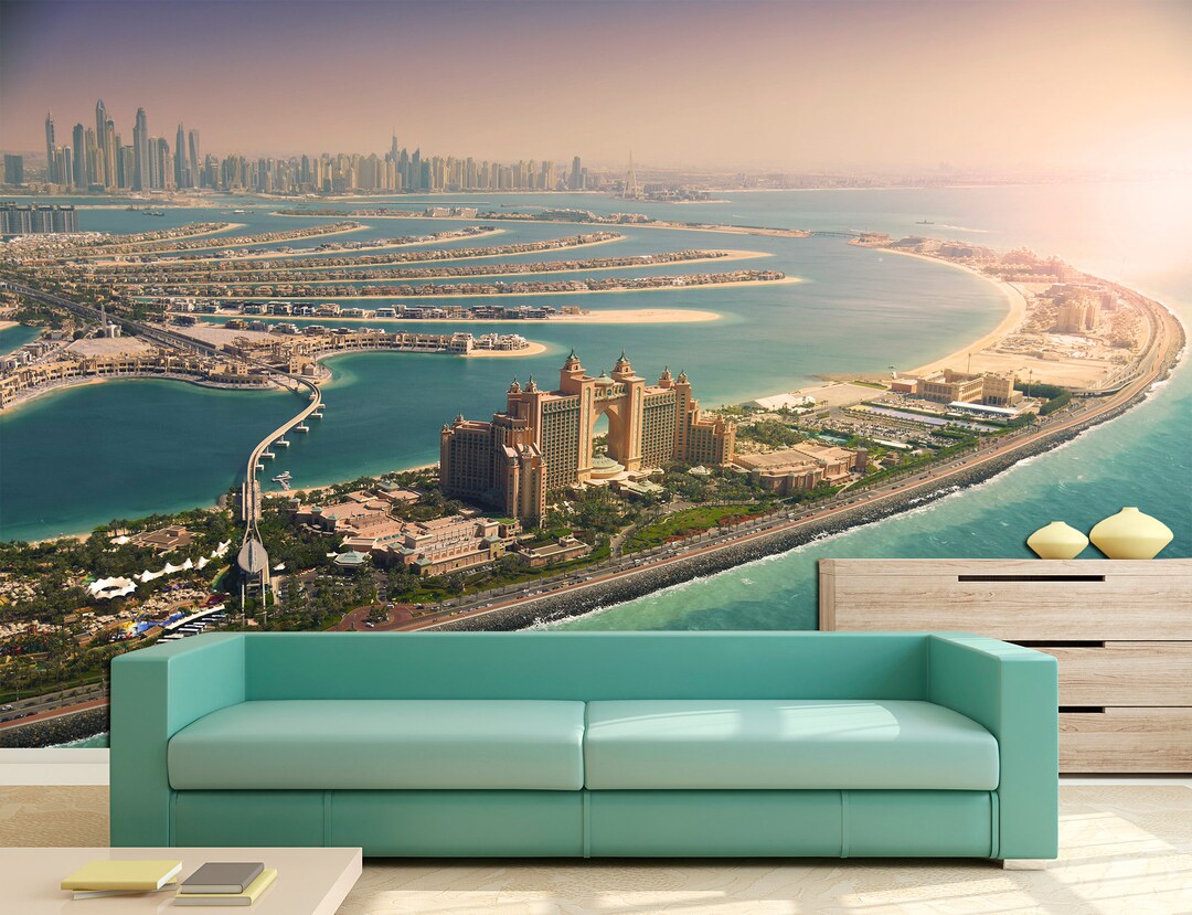 Dubai Wall Art Peel Stick Wallpaper City Wall Art, Wall Mural Wallpaper ...