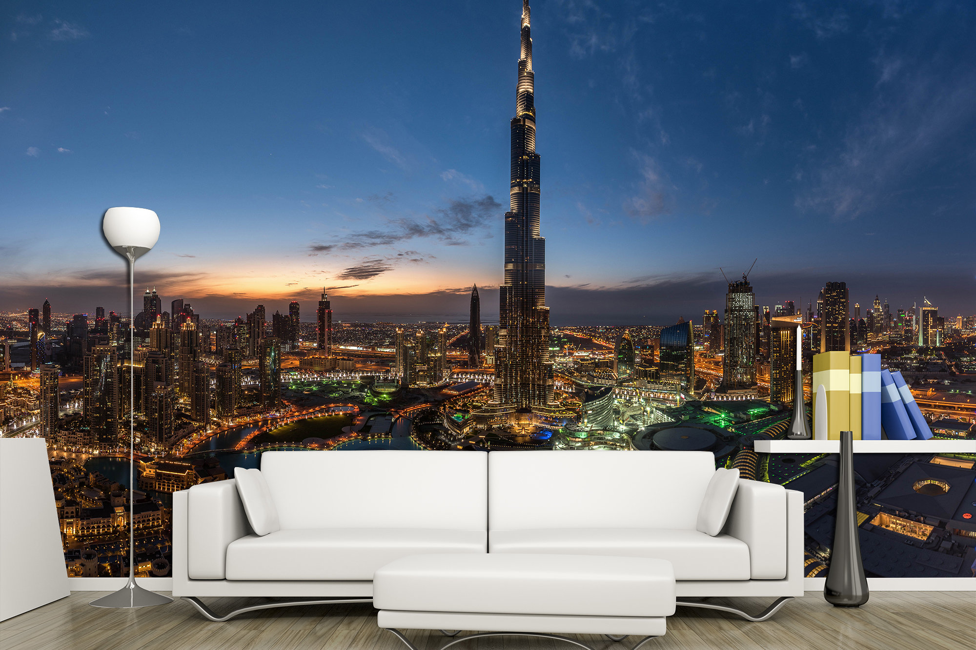 Dubai Wall Decor Peel Stick Wallpaper Cityscape Wall Art, Dubai City ...