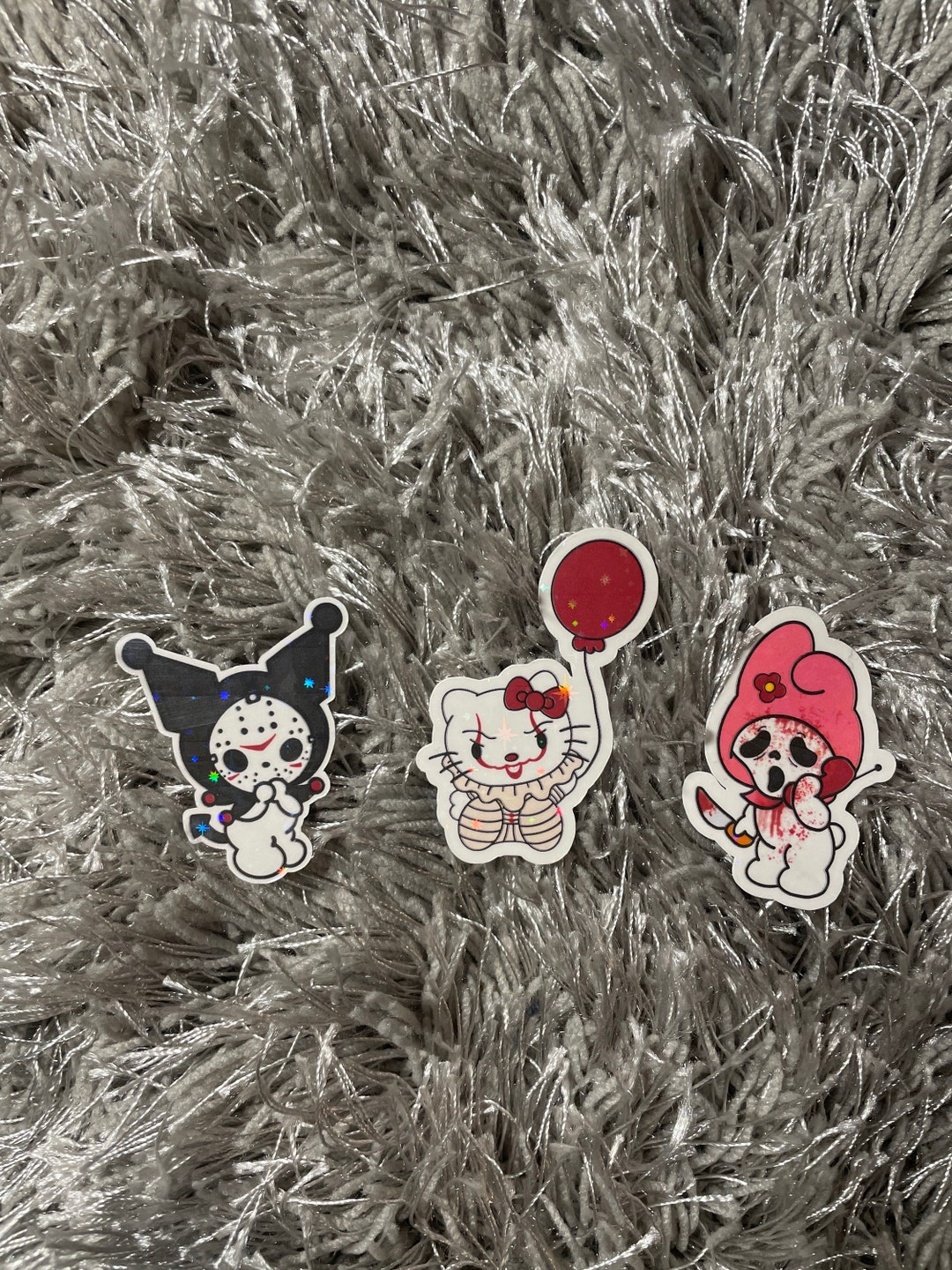Horror Kitty Sticker Pack: Waterproof Vinyl Decals - Etsy