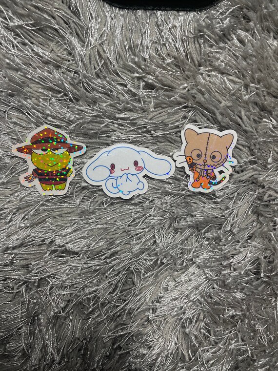 Horror Kitty Sticker Pack Waterproof Holographic Vinyl - Etsy