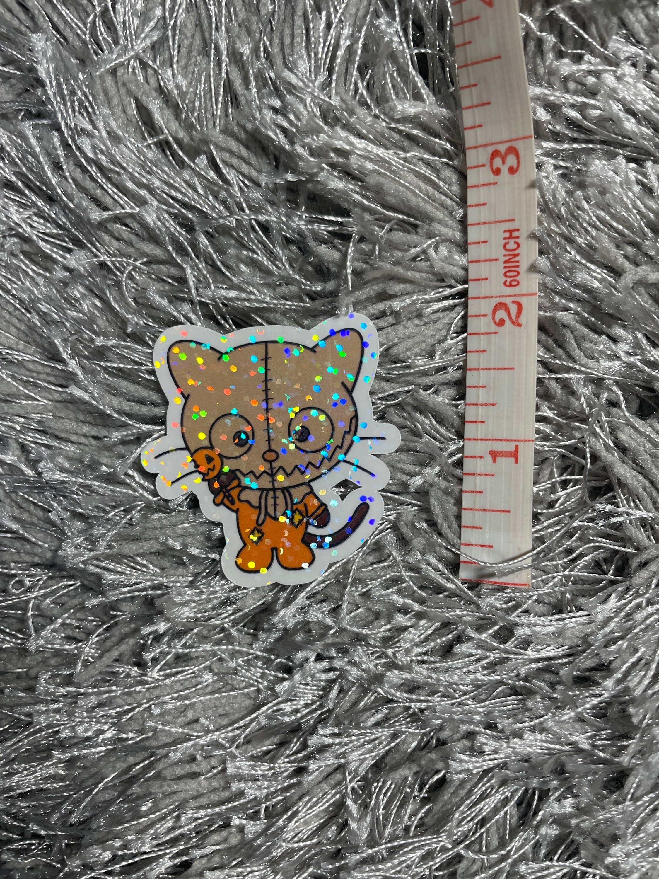Horror Kitty Sticker Pack Waterproof Holographic Vinyl - Etsy