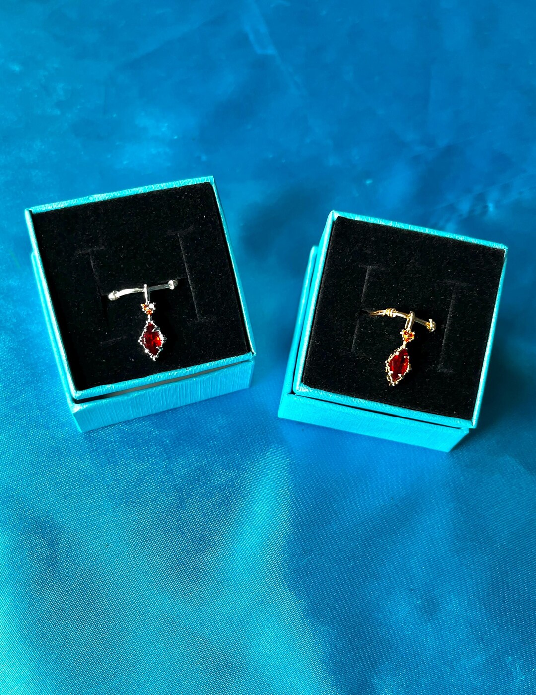 Vampire Ring | Vampire Jewelry | Gothic Red Ring | Fang Collection ...