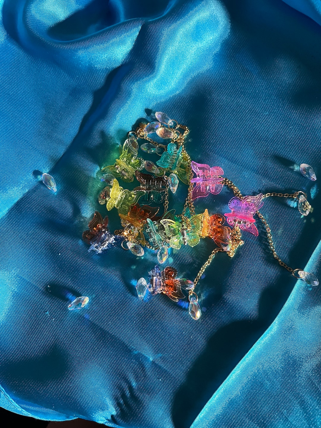 Fairy Flutter Mini Hair Clips | Mini Butterfly Hair Clips | Dangling ...