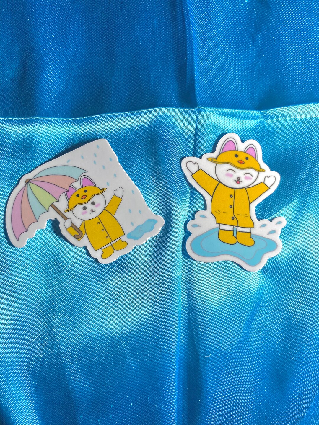 Bibi the Bunny’s Rainy Day Out Sticker Pack | Hand Drawn Bunny Stickers ...