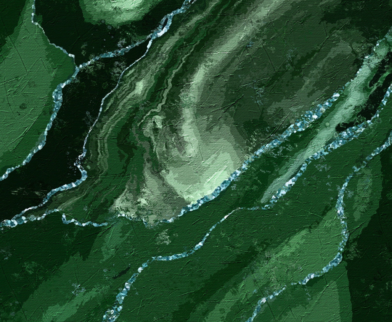 Emerald Abstract Painting Extra Large Emerald Oil Art Modern | Etsy