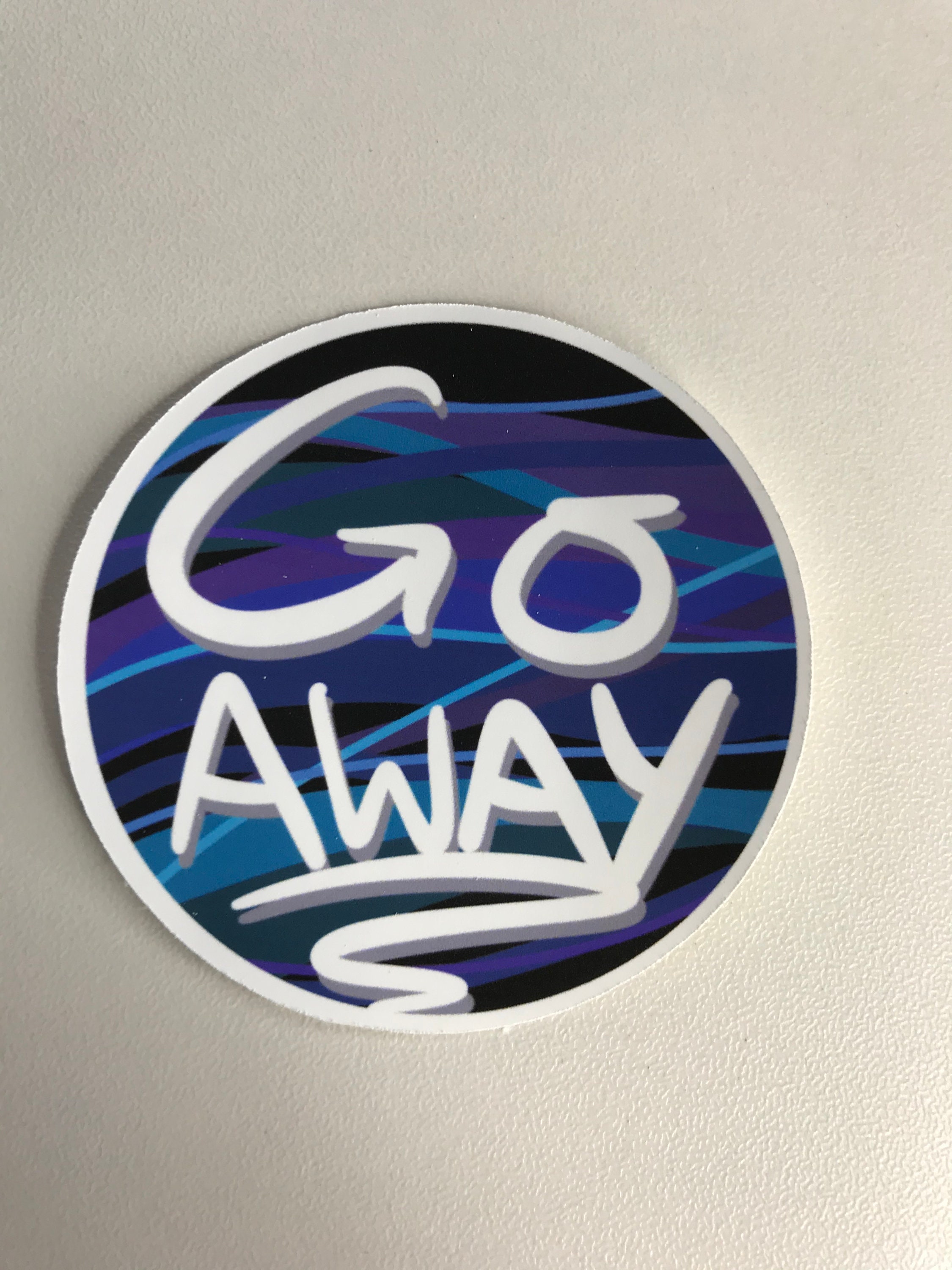 Go Away Sticker - Etsy